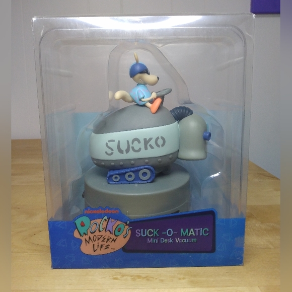 Nickelodeon | Other | Rockos Modern Life Suckomatic Mini Desk Vacuum ...